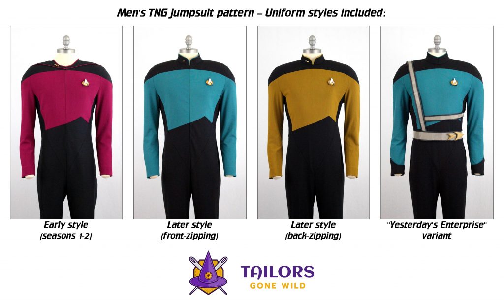 Men's TNG Jumpsuit Sewing Pattern - Tailors Gone Wild