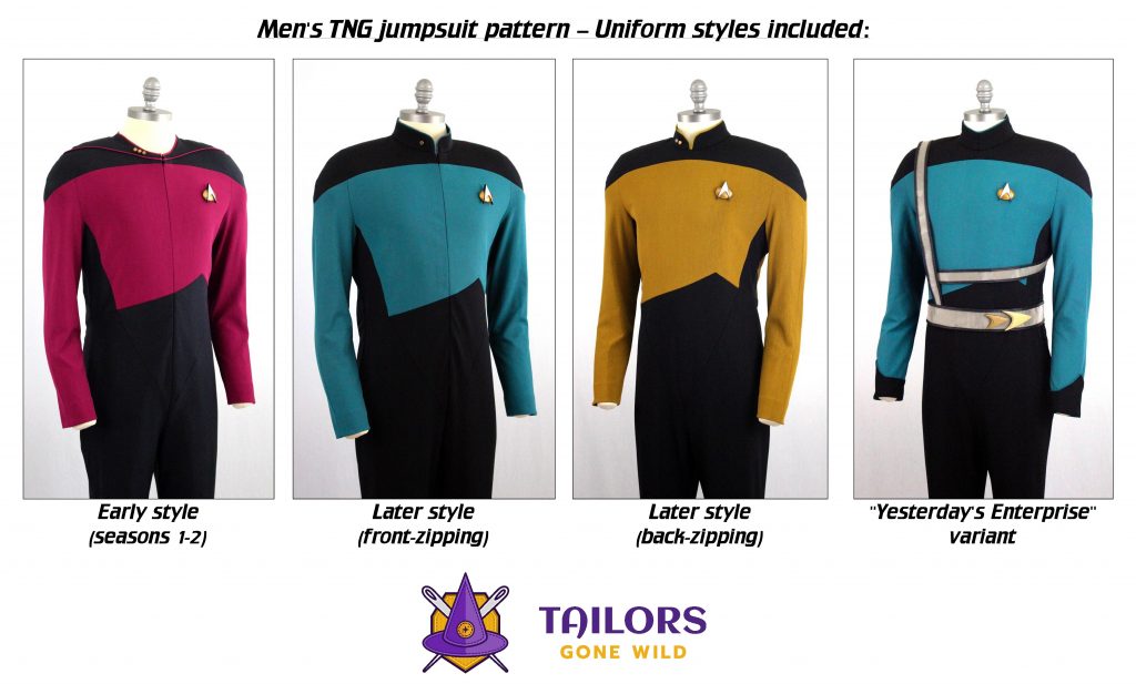 Men's TNG Jumpsuit Sewing Pattern - Tailors Gone Wild